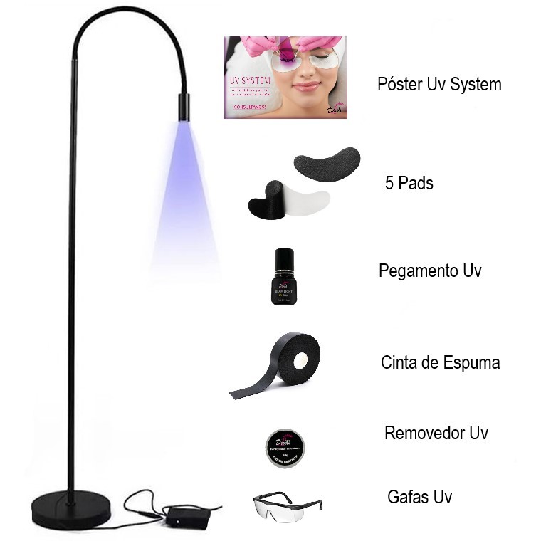 Kit UV System – Divaslashes – Extensiones de Pestañas